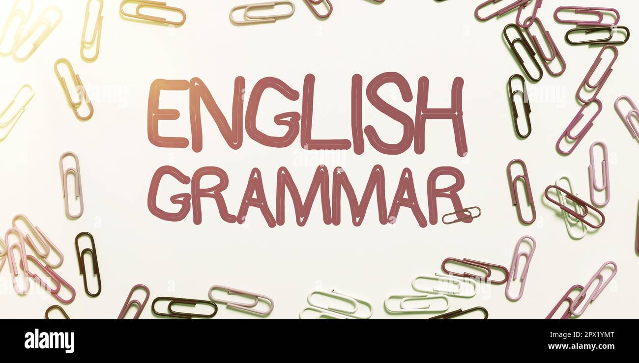 Handwriting text English Grammar, Concept meaning courses cover all ...