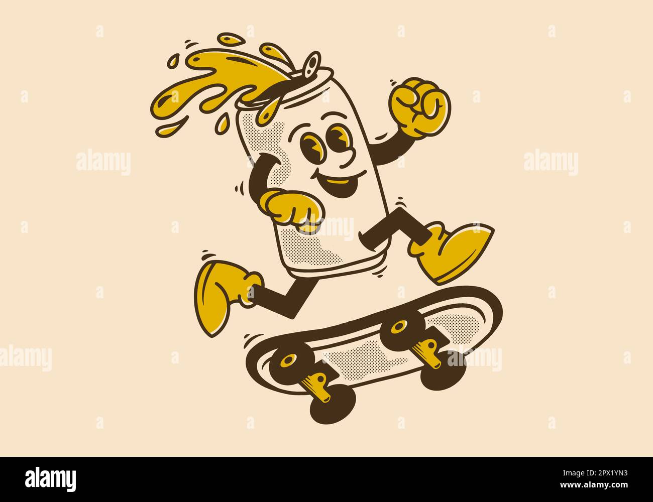 Vintage beer can art Stock Vector Images - Alamy