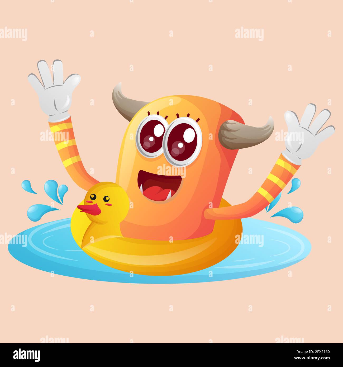 Duck monster Stock Vector Images - Alamy
