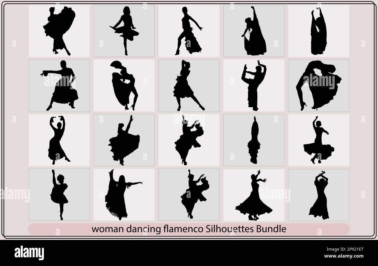 Couple Dancing Silhouette Vector