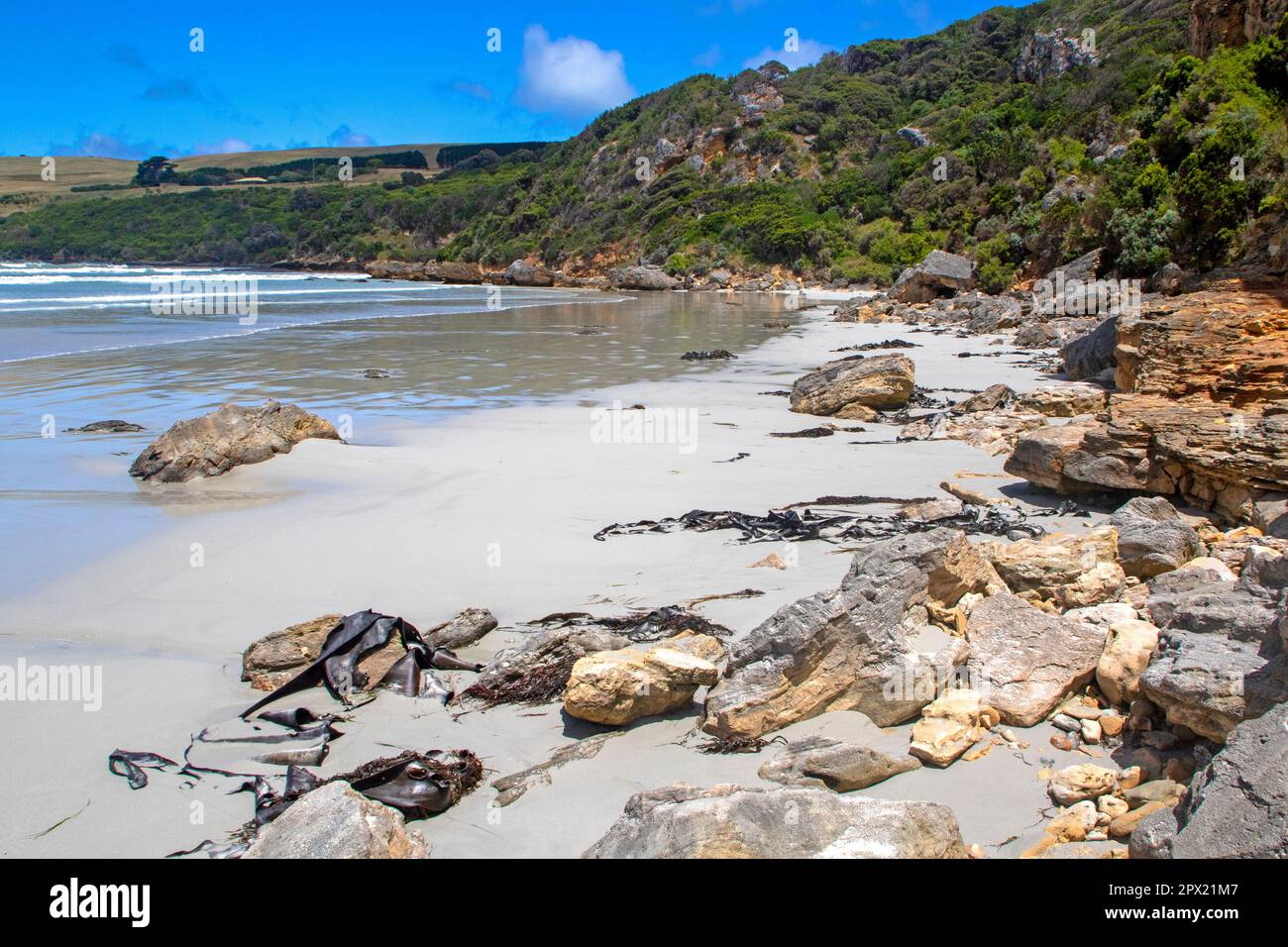 Beach at Cape Bridgewater, Bridgewater Bay Stock Photo - Alamy
