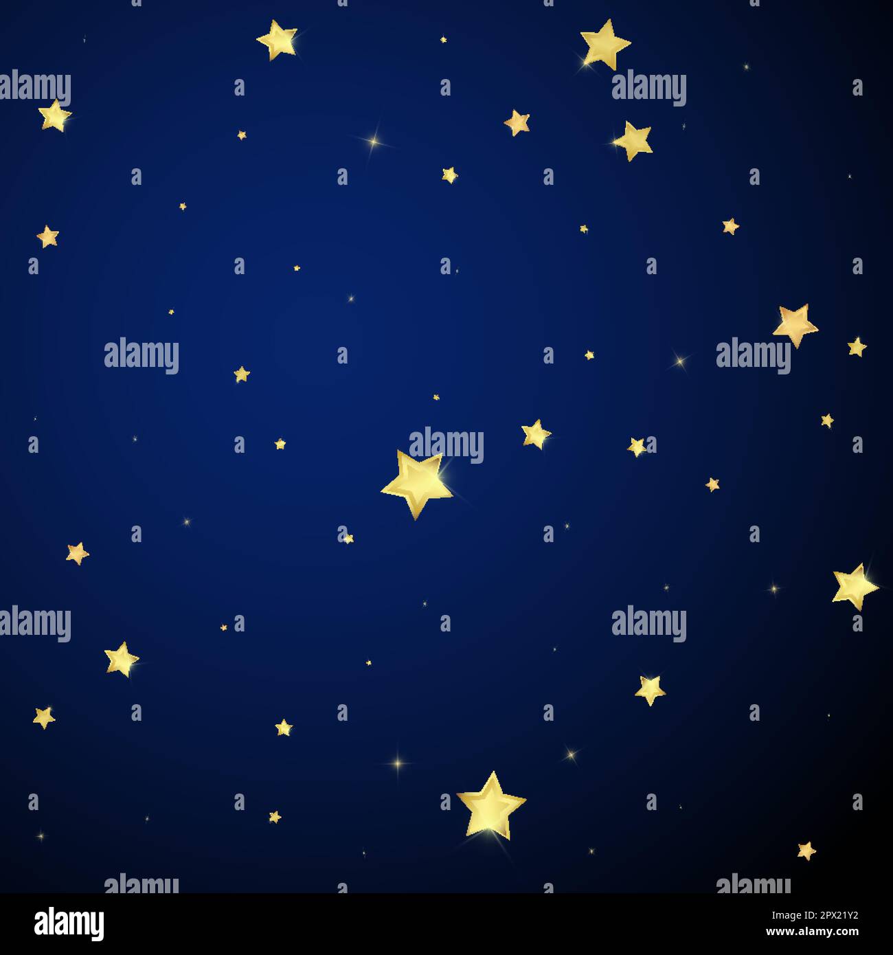 Magic stars vector overlay. Gold stars scattered around randomly ...