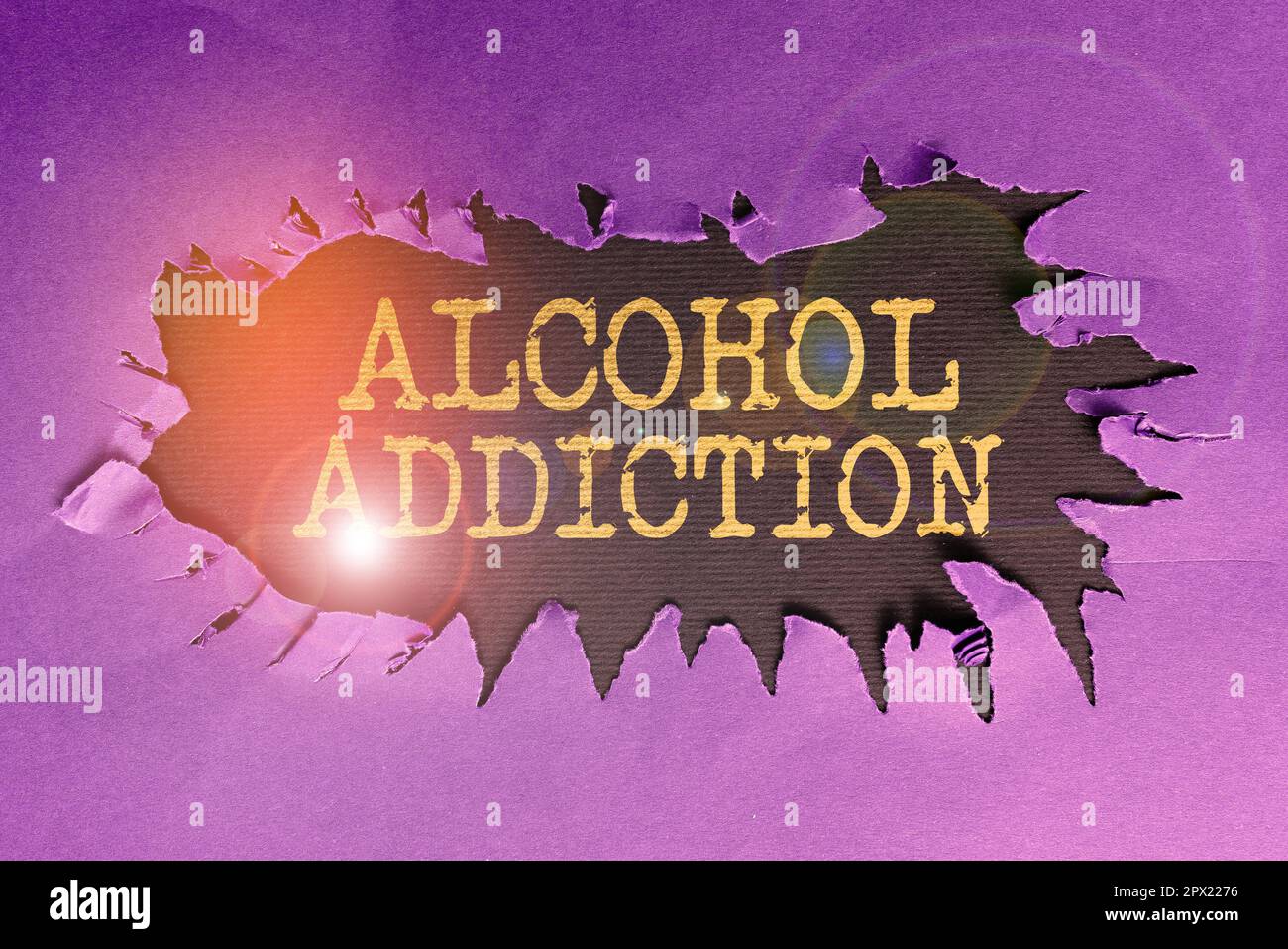 Text sign showing Alcohol Addiction, Business showcase characterized by ...
