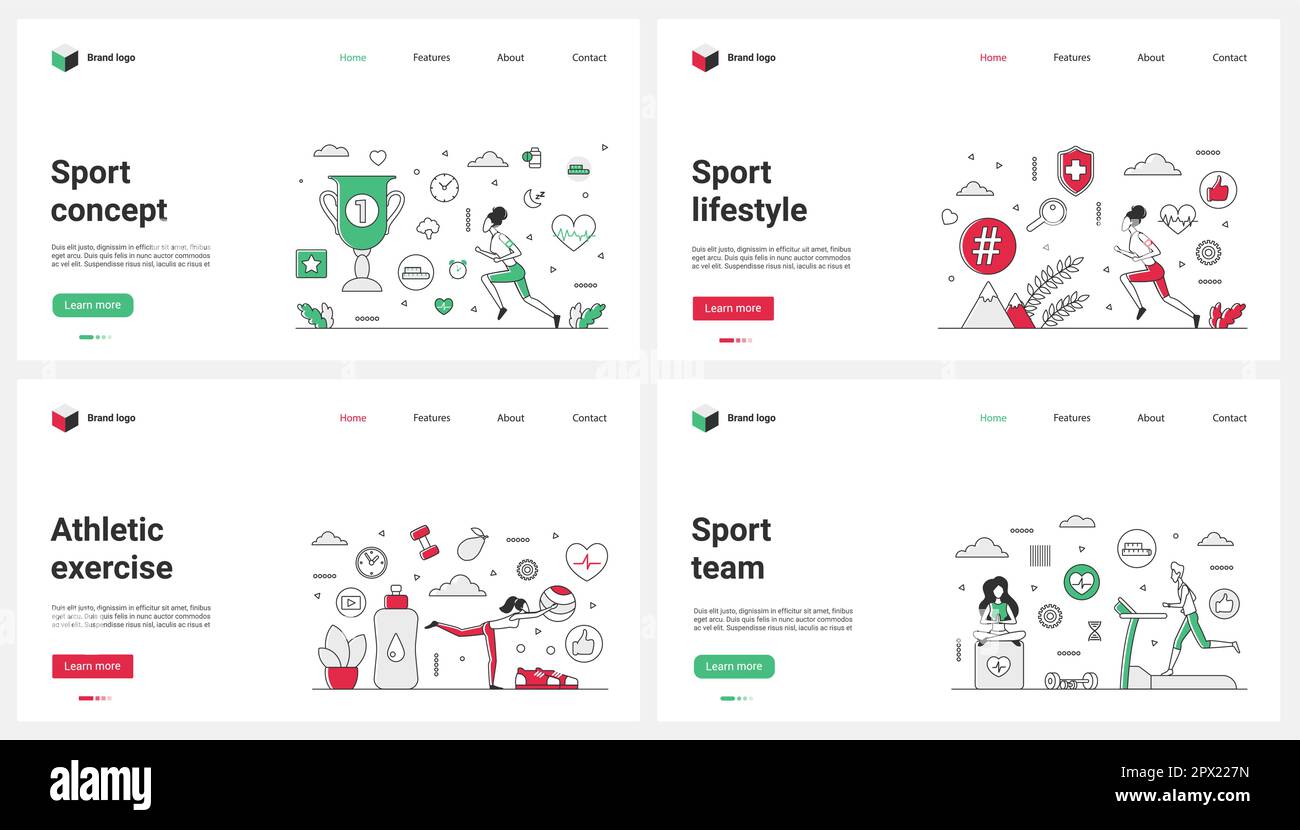 Sports competition between teams, athletic exercises and running ...