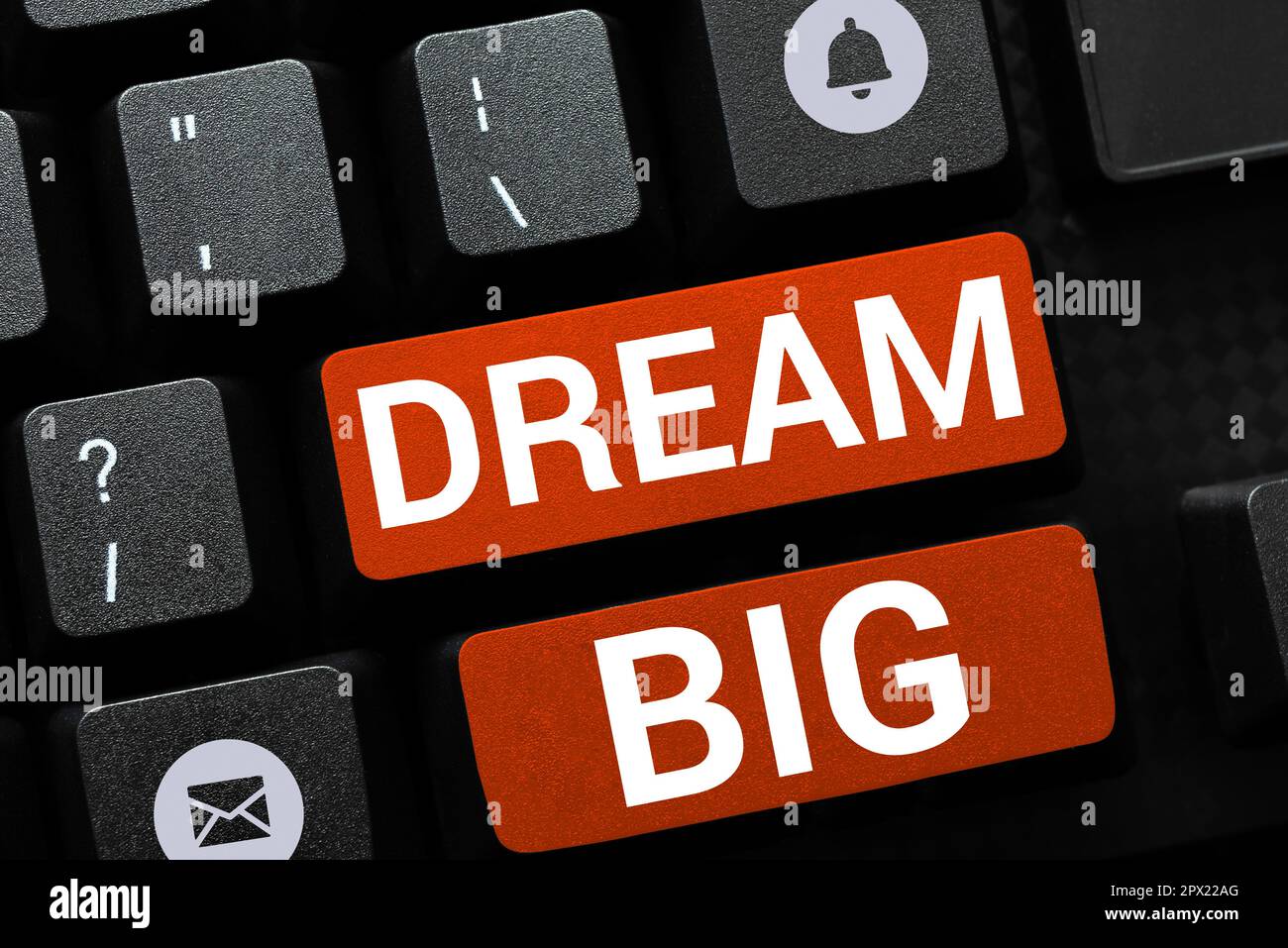 Text showing inspiration Dream Big, Business showcase To think of ...