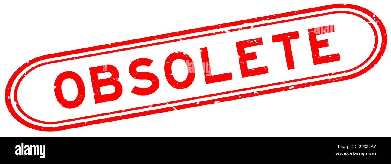 Grunge red obsolete word rubber seal stamp on white background Stock Vector Image & Art - Alamy
