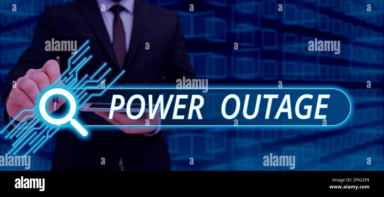 Writing displaying text Power Outage, Word Written on The ability to ...