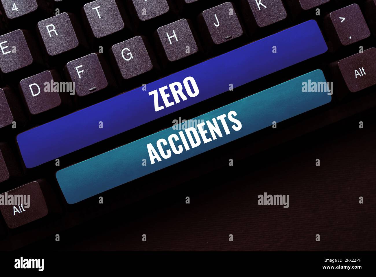 Sign displaying Zero Accidents, Business concept important strategy for ...