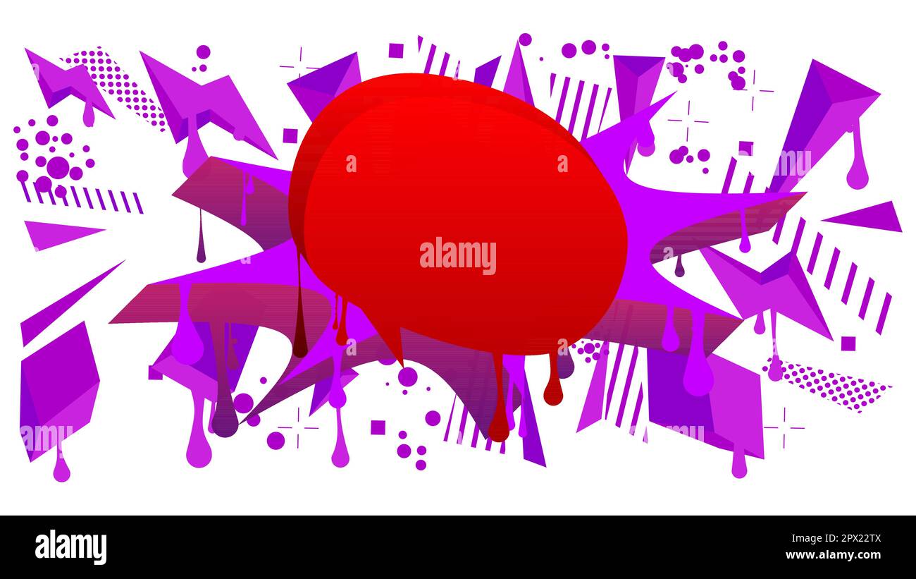 Abstract purple pink graffiti speech Stock Vector Images - Alamy