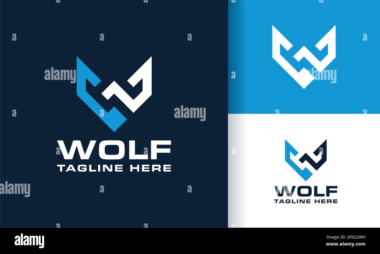 geometric wolf logo Stock Vector Image & Art - Alamy