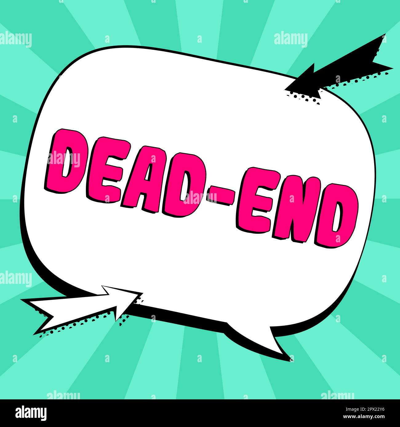 Conceptual caption Dead End, Business idea reaching limit of road or ...