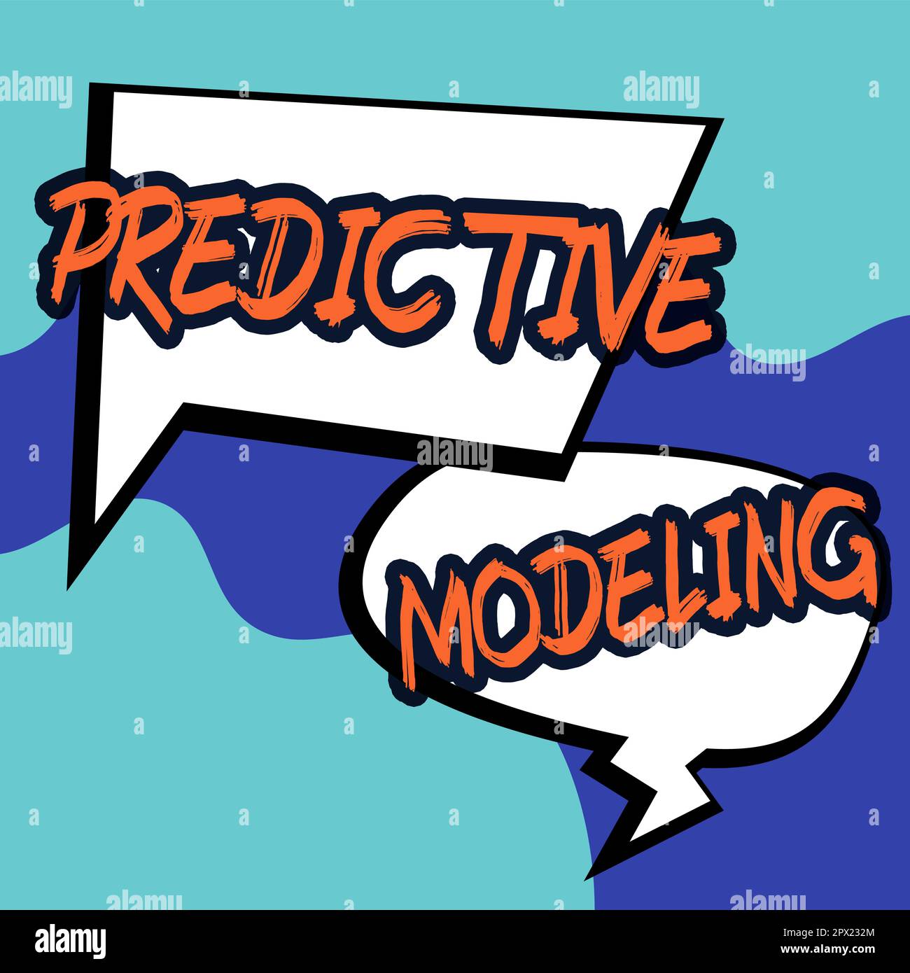 Text caption presenting Predictive Modeling, Business showcase ...