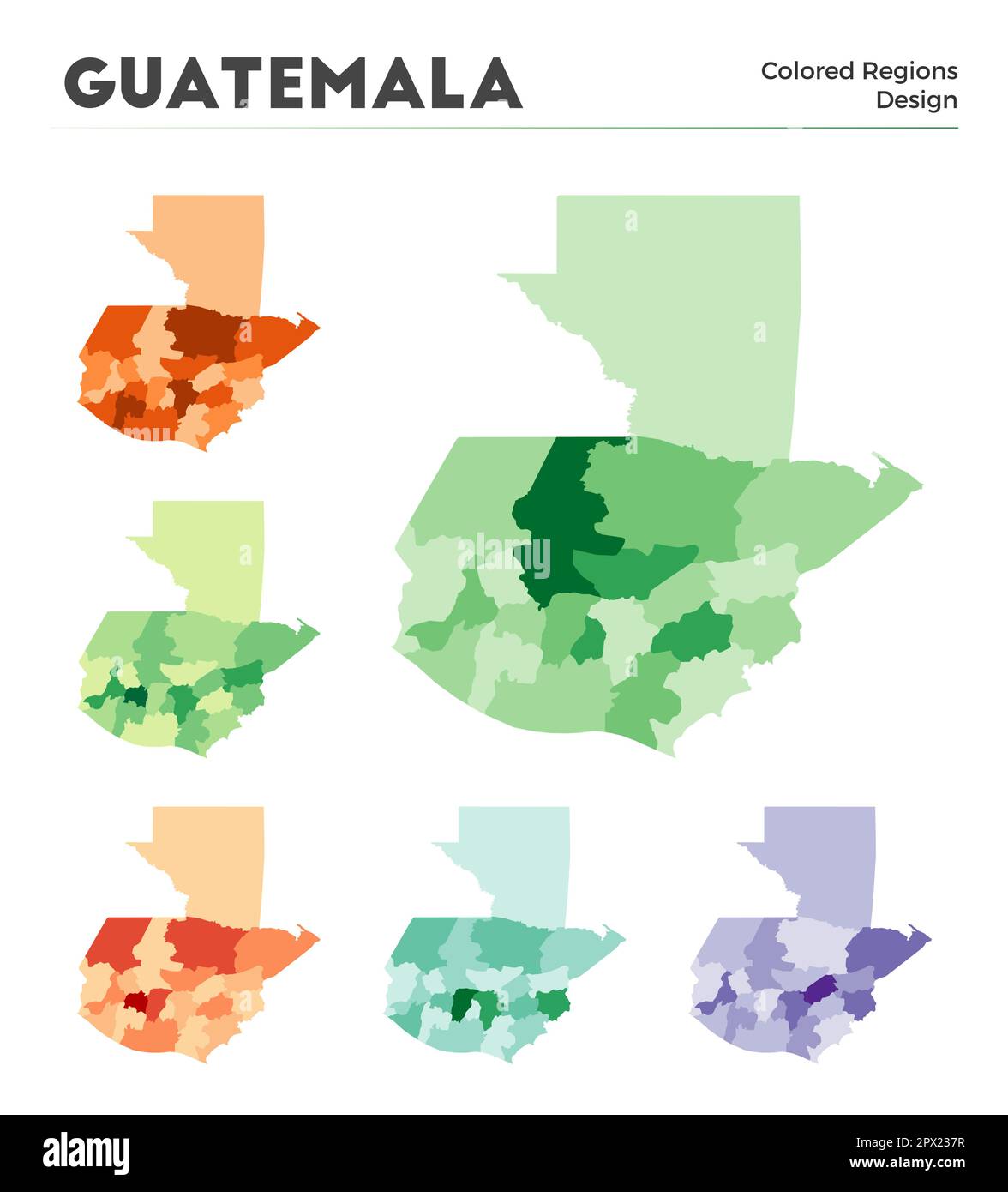 Guatemala map collection. Borders of Guatemala for your infographic ...