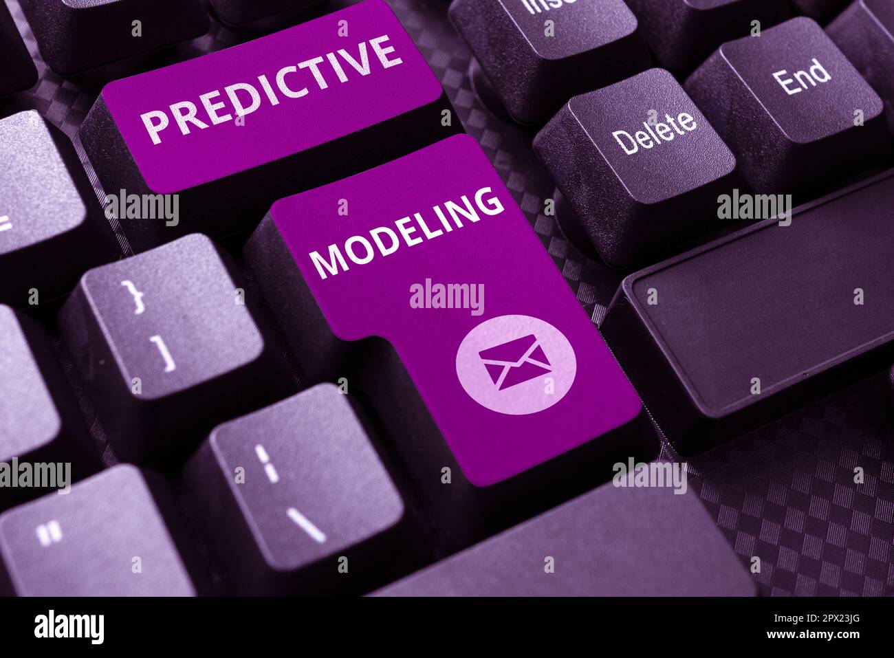 Conceptual display Predictive Modeling, Business overview maintenance strategy driven by ...