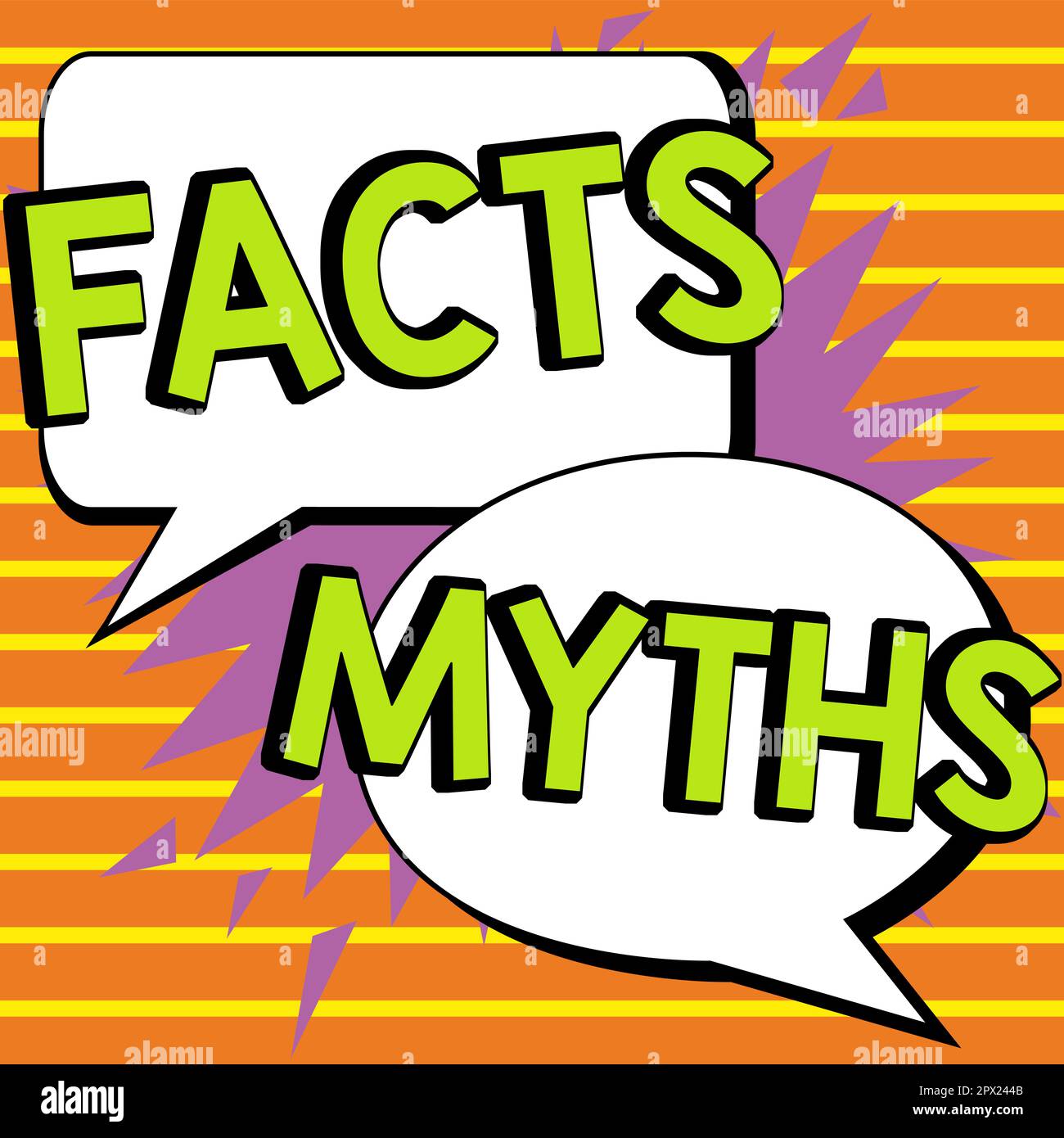 Writing displaying text Facts Myths, Business overview work based on ...