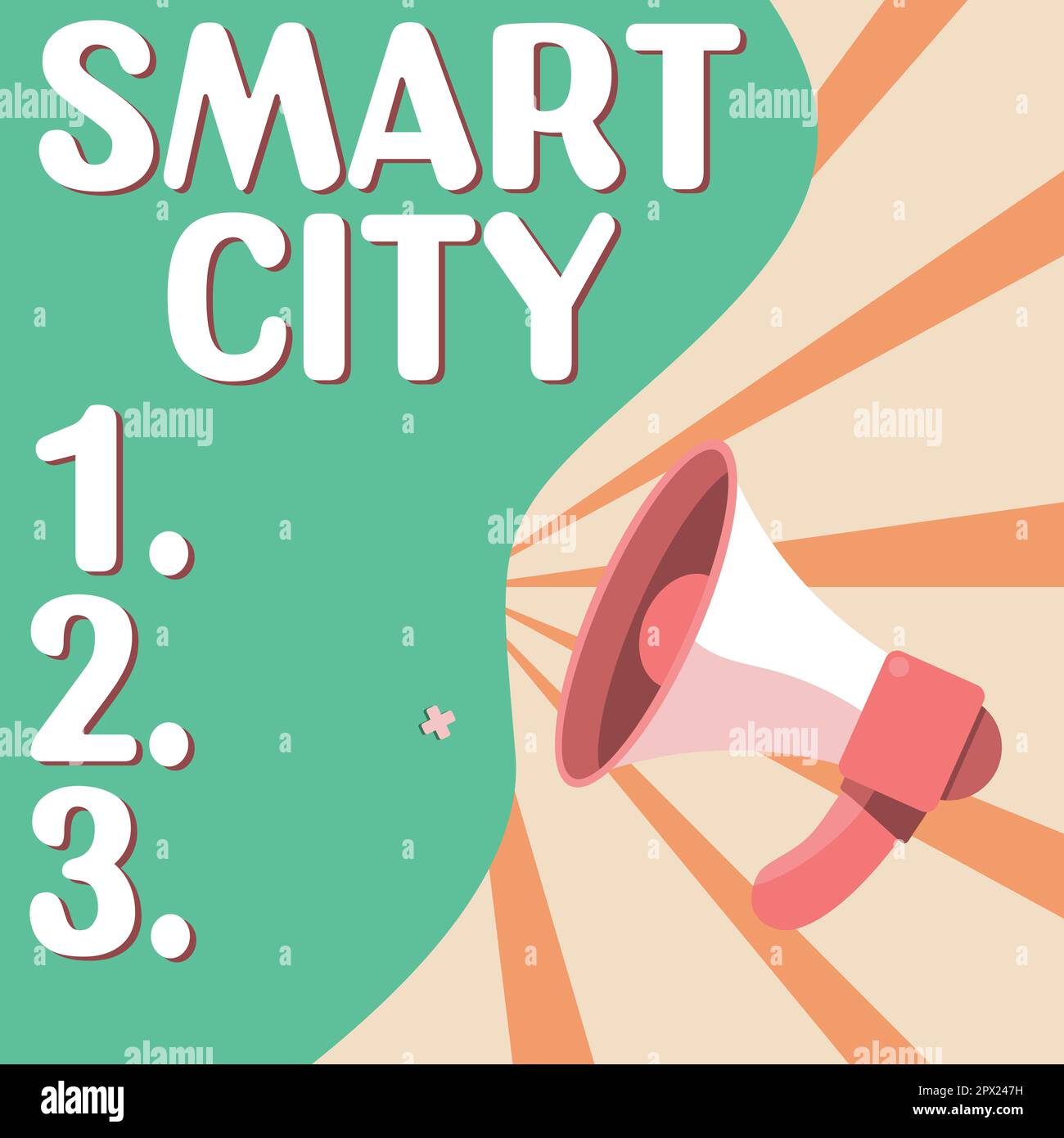 Sign displaying Smart City, Internet Concept urban area that uses ...