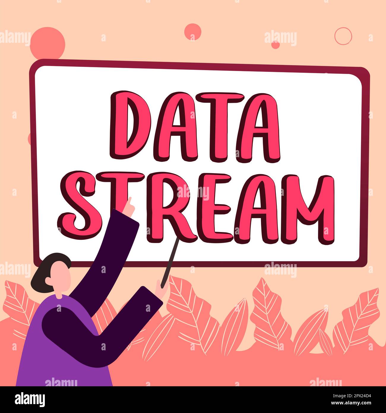 Conceptual display Data Stream, Business concept sequence of digitally ... Conceptual display Data Stream, Business concept sequence of digitally ...