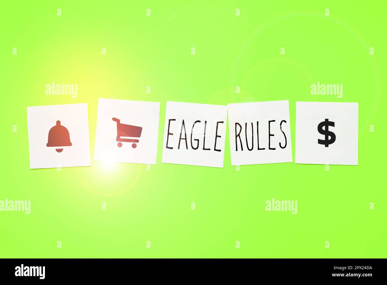 Text sign showing Eagle Rules, Word for a huge set of design rules which your layout needs to ...