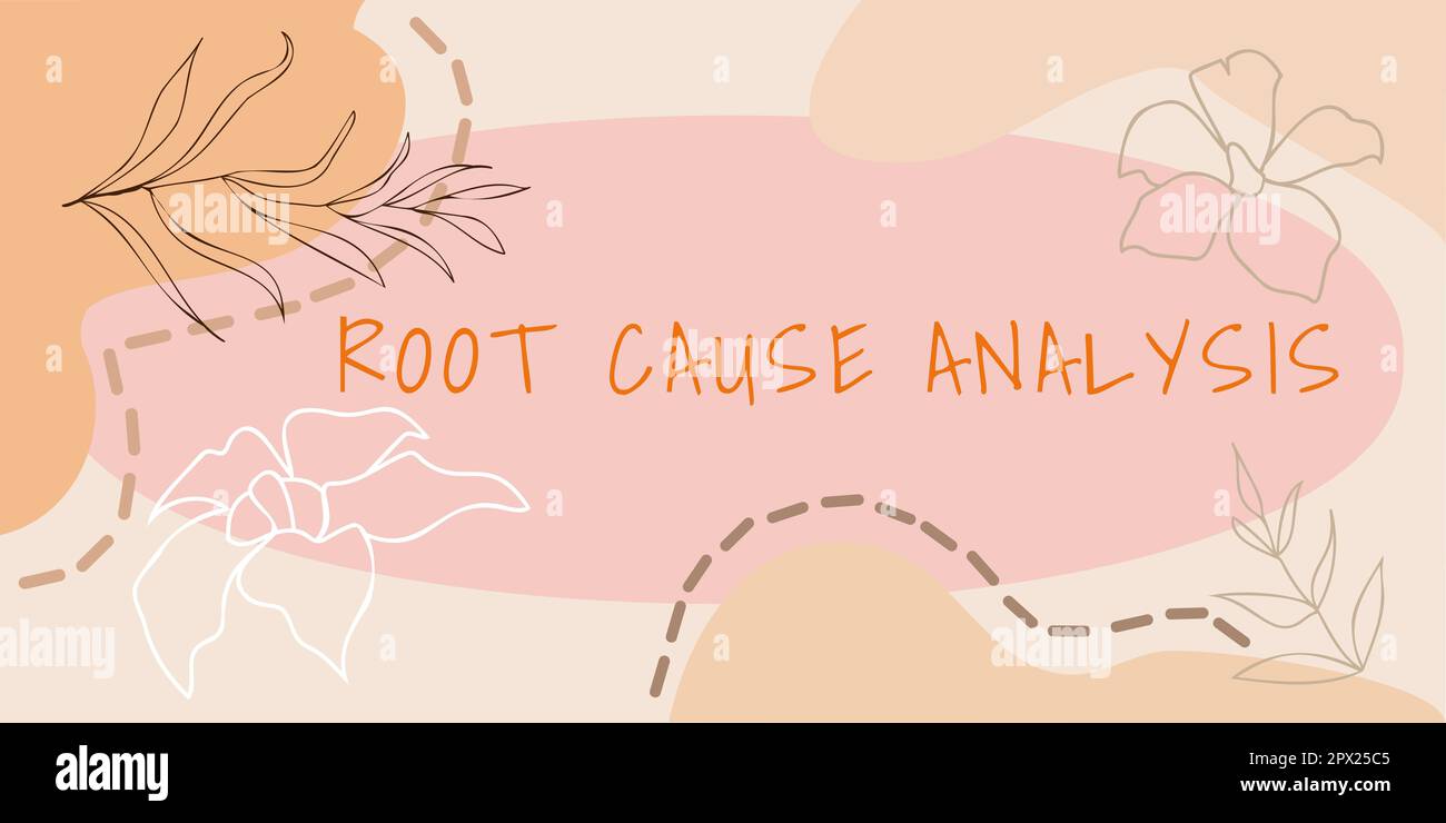 Hand writing sign Root Cause Analysis, Business concept Method of ...