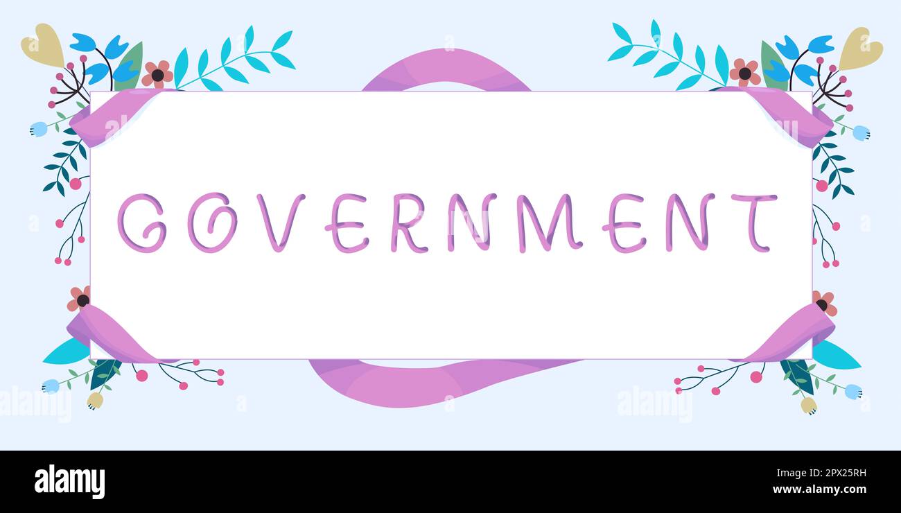 Conceptual display Government, Business approach Group of people with ...