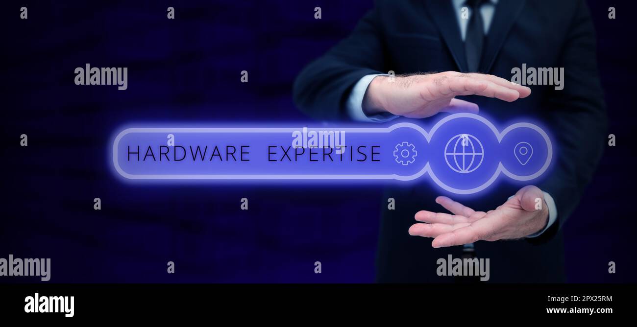 Handwriting text Hardware Expertise, Business concept machines and ...