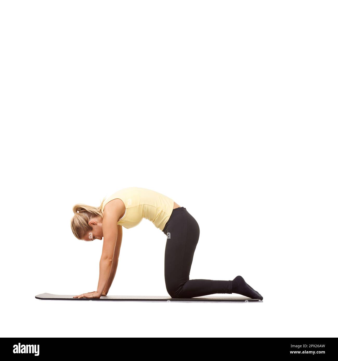 Beautiful young woman arching back hi-res stock photography and images ...