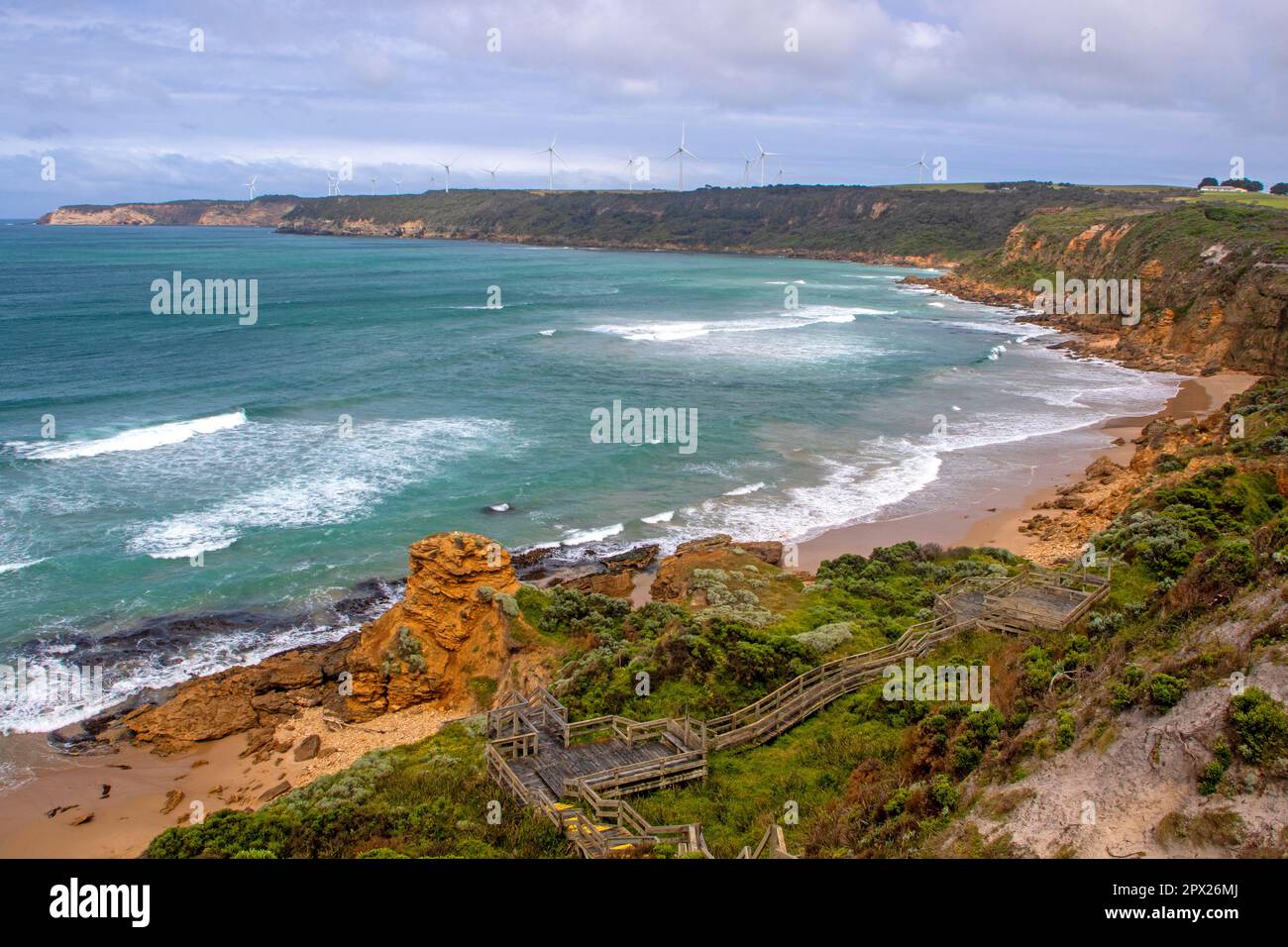 Yellow Rock and Cape Nelson Stock Photo - Alamy