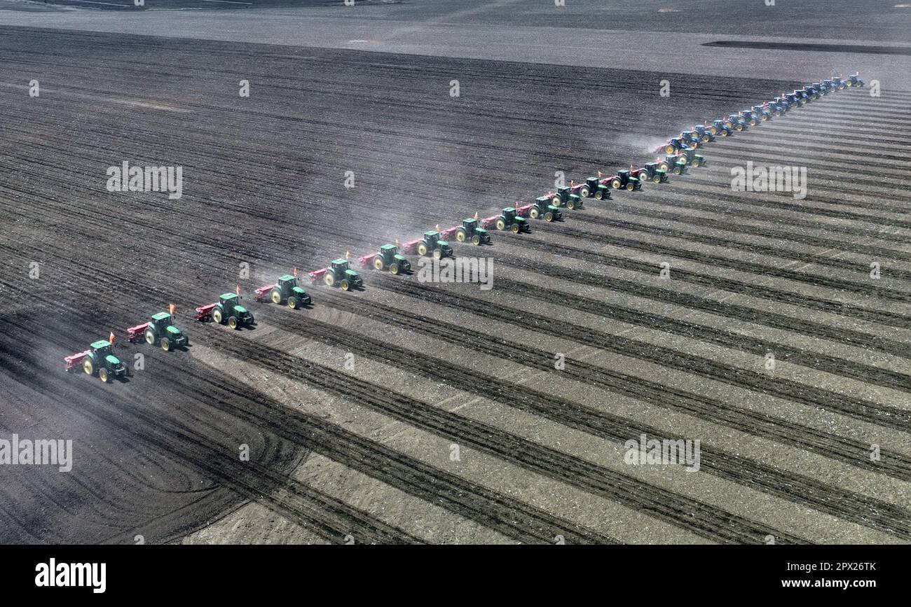 SHENYANG, CHINA - MAY 1, 2023 - Aerial photo taken on May 1, 2023 shows ...