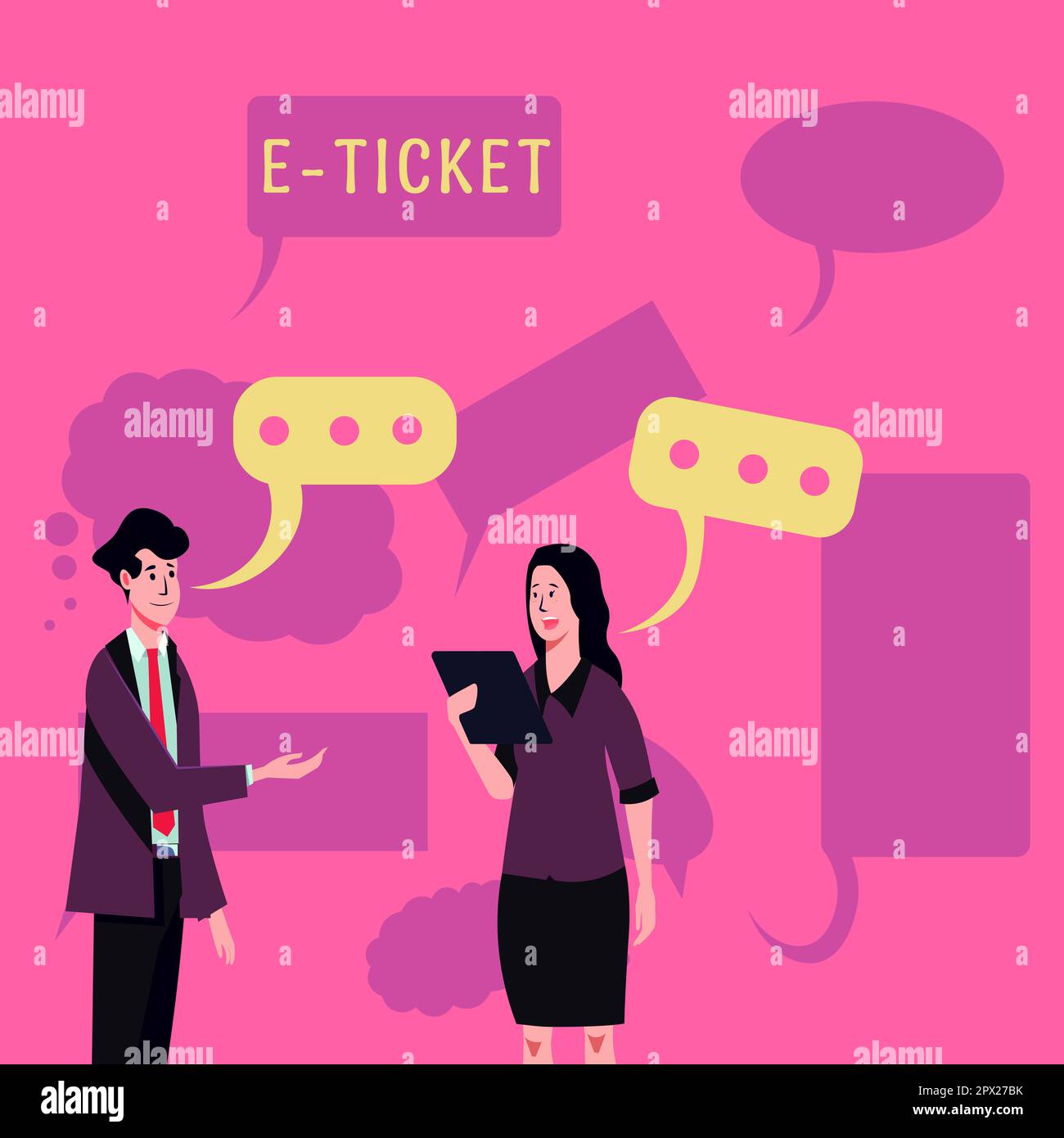 Sign displaying E Ticket, Concept meaning Digital ticket that is as ...