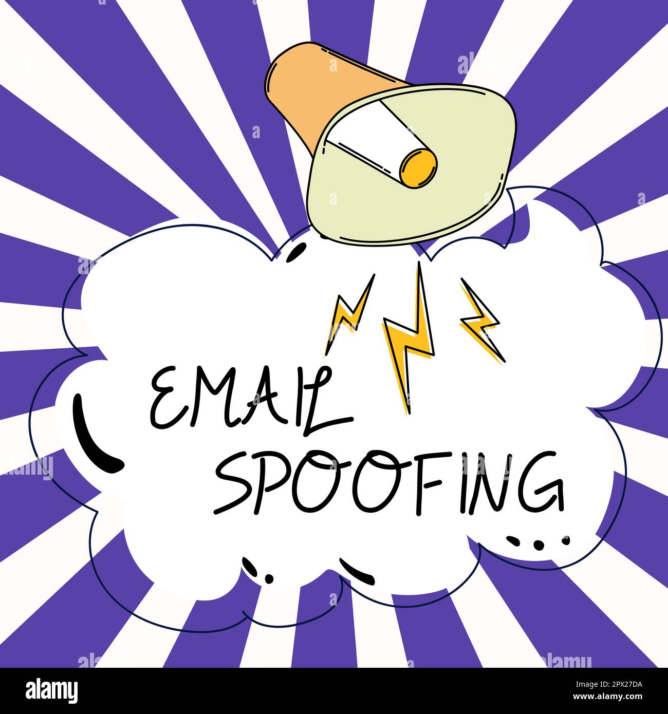 Inspiration showing sign Email Spoofing, Word Written on secure the ...