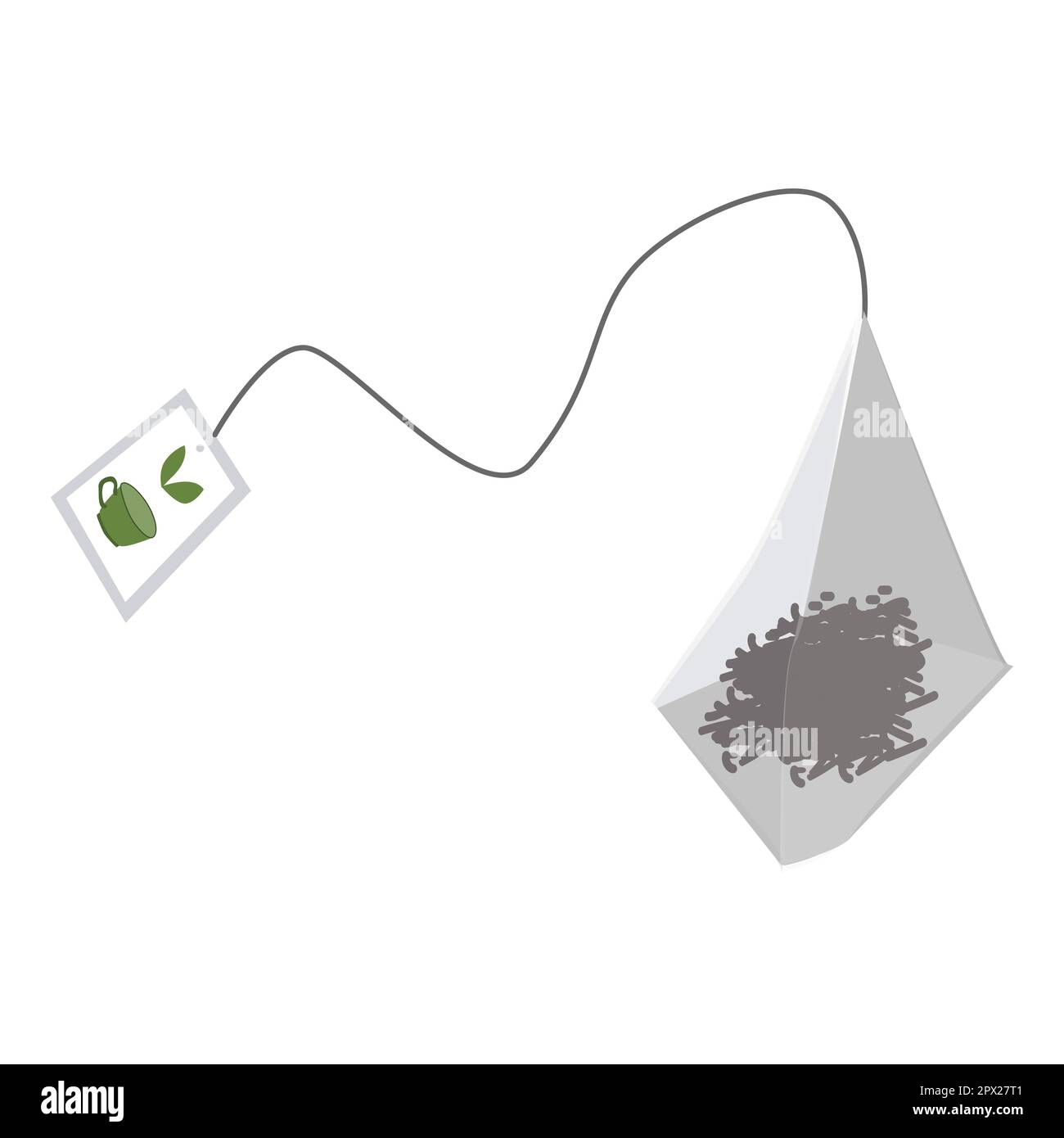 Herbal tea two white Stock Vector Images - Alamy