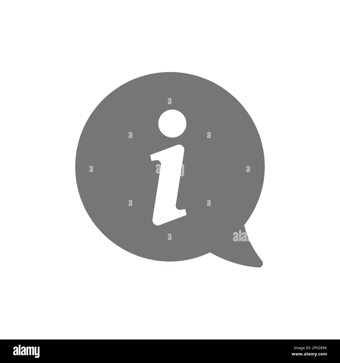 Info vector icon. Information or help button in bubble symbol Stock ...