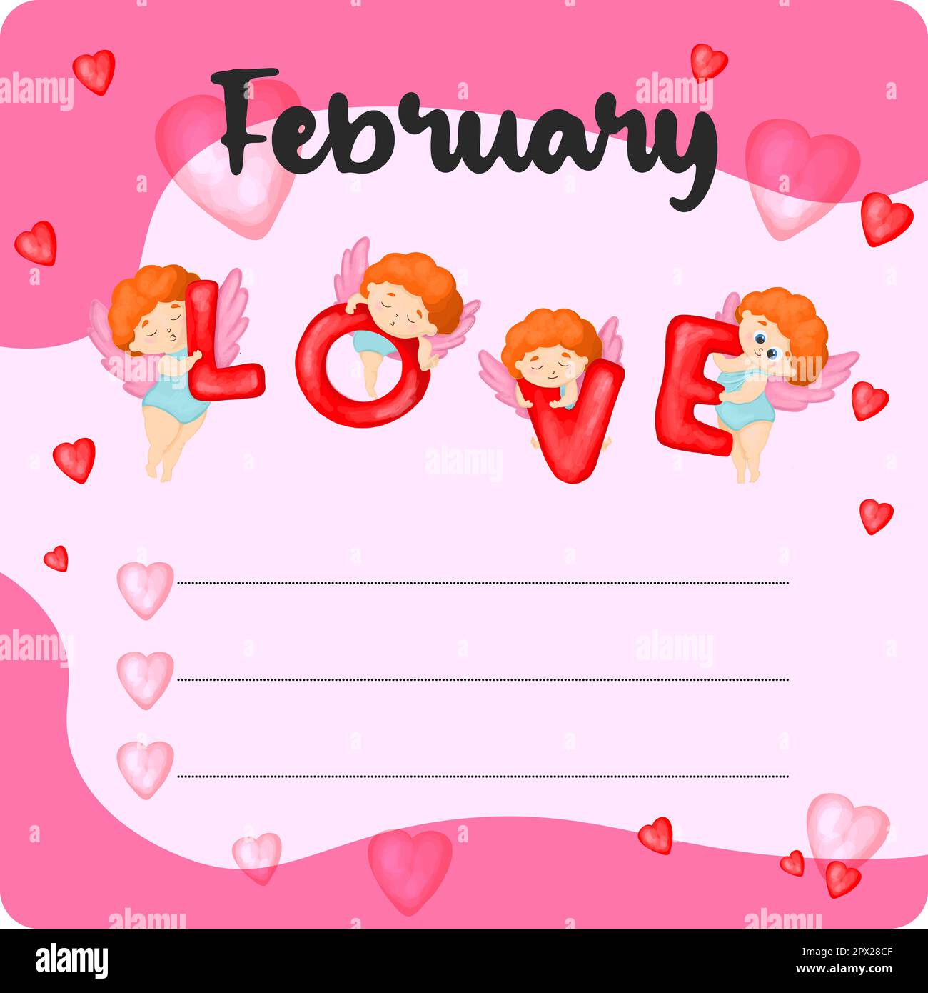 February monthly planner, weekly planner, habit tracker template and ...