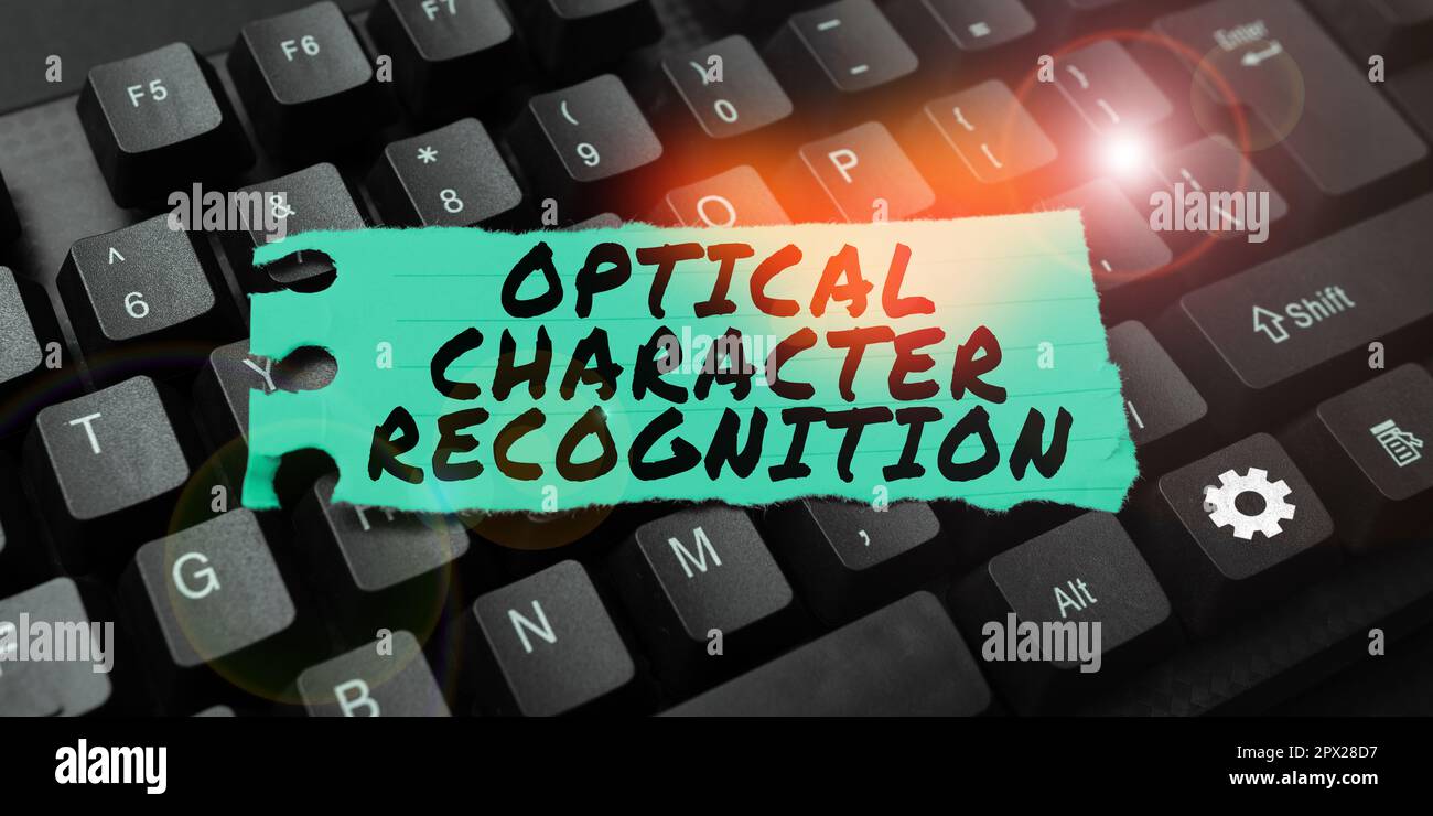 Conceptual display Optical Character Recognition, Business showcase the ... Conceptual display Optical Character Recognition, Business showcase the ...