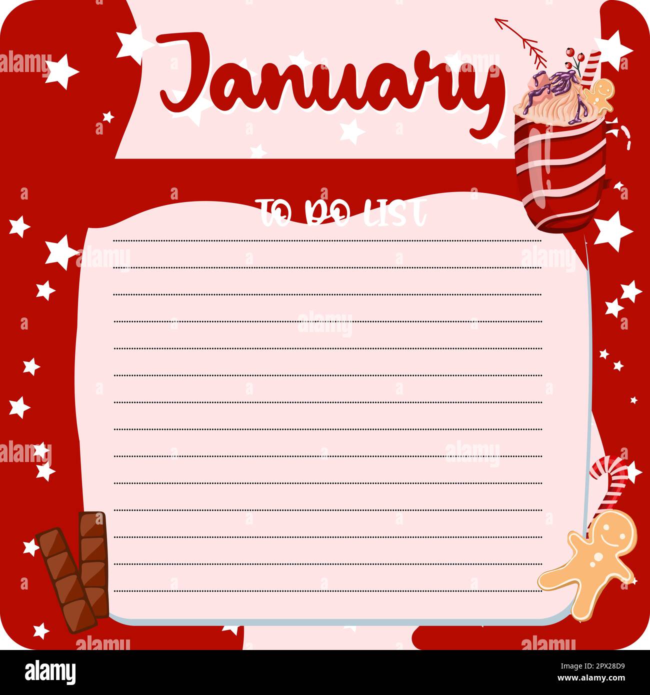 January monthly planner, weekly planner, habit tracker template and ...