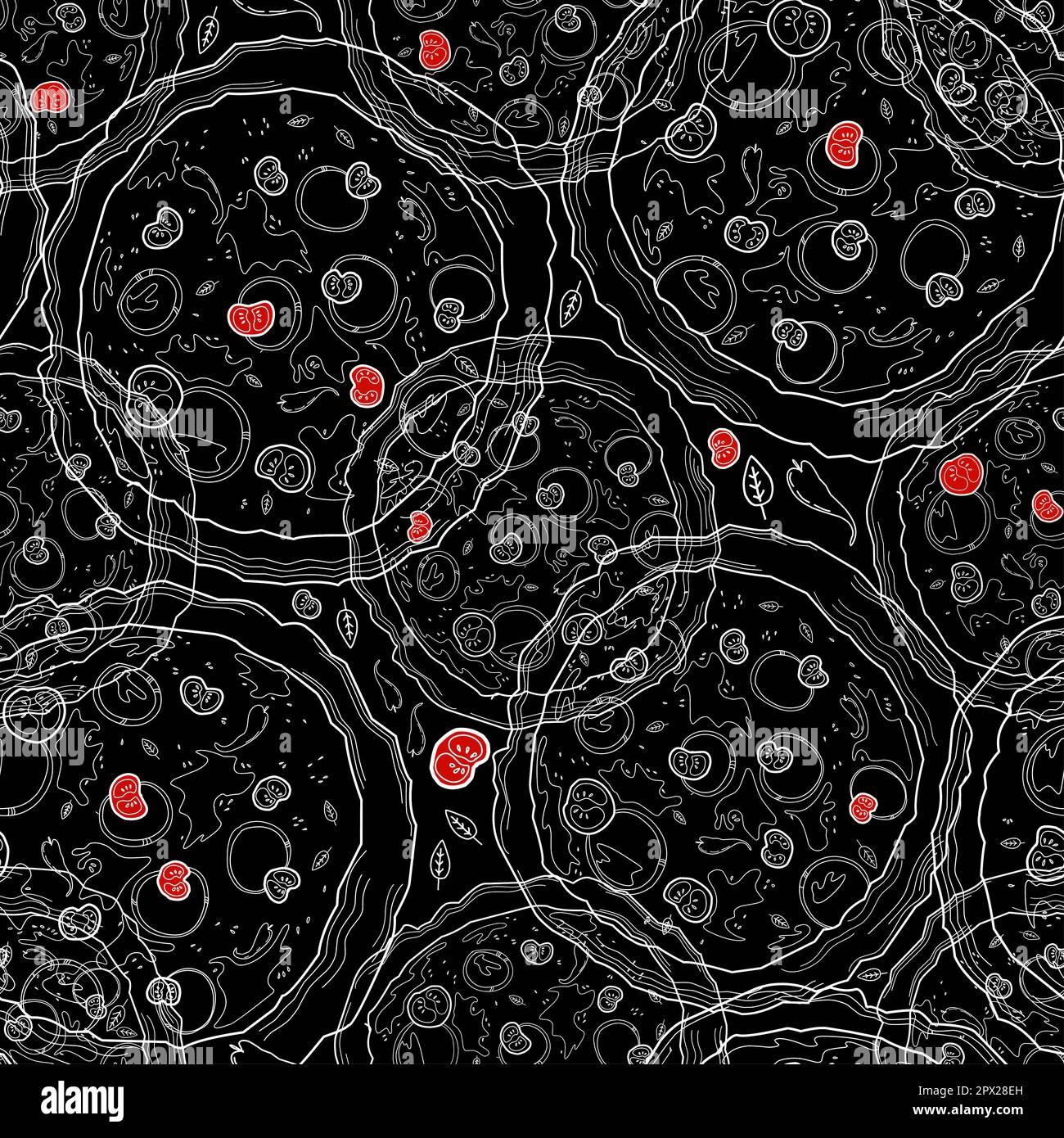 Digital paper for pizza advertising. Pizza menu. Pizzeria seamless ...