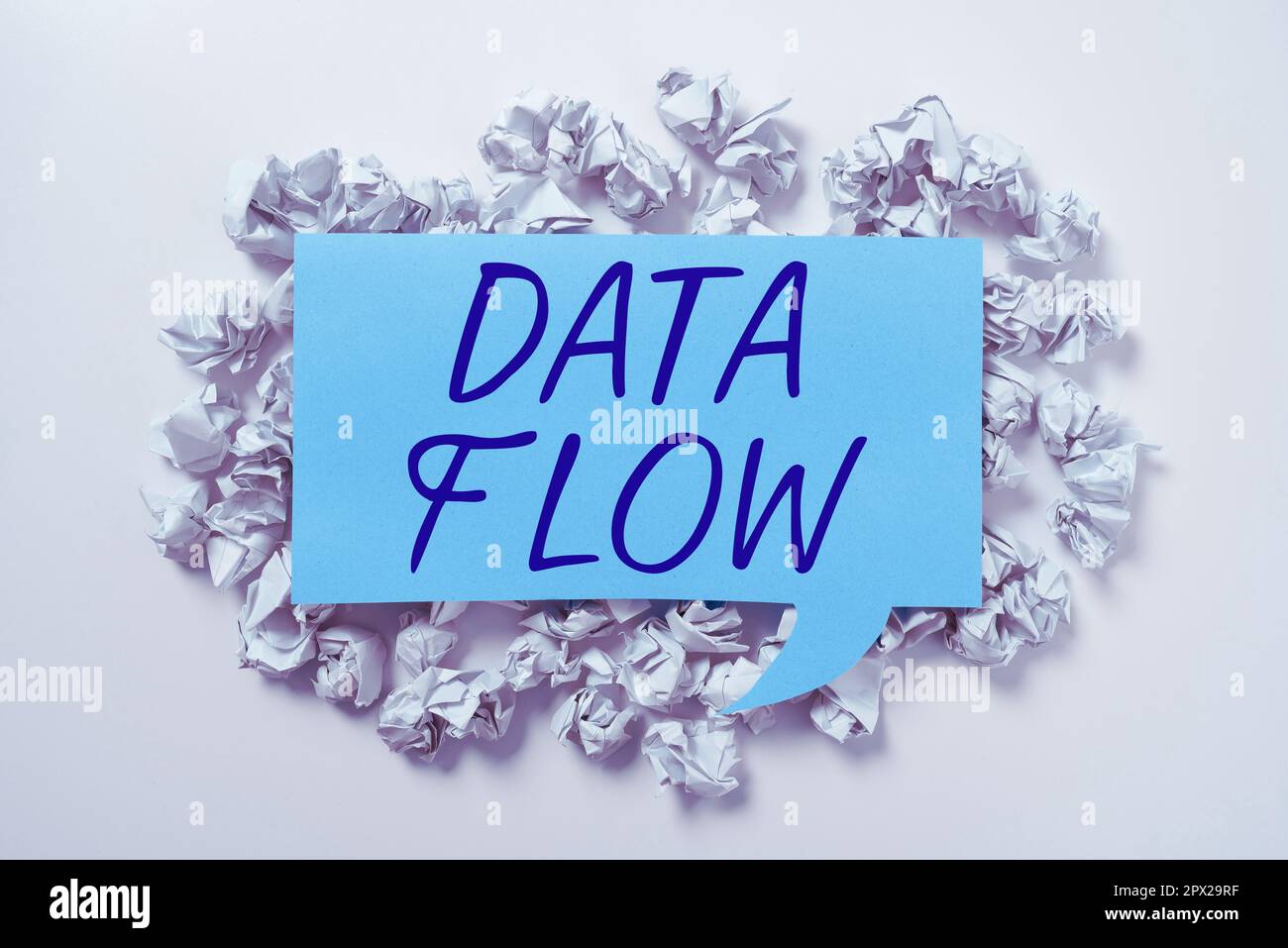 Sign displaying Data Flow, Conceptual photo the movement of data through a system comprised of ...