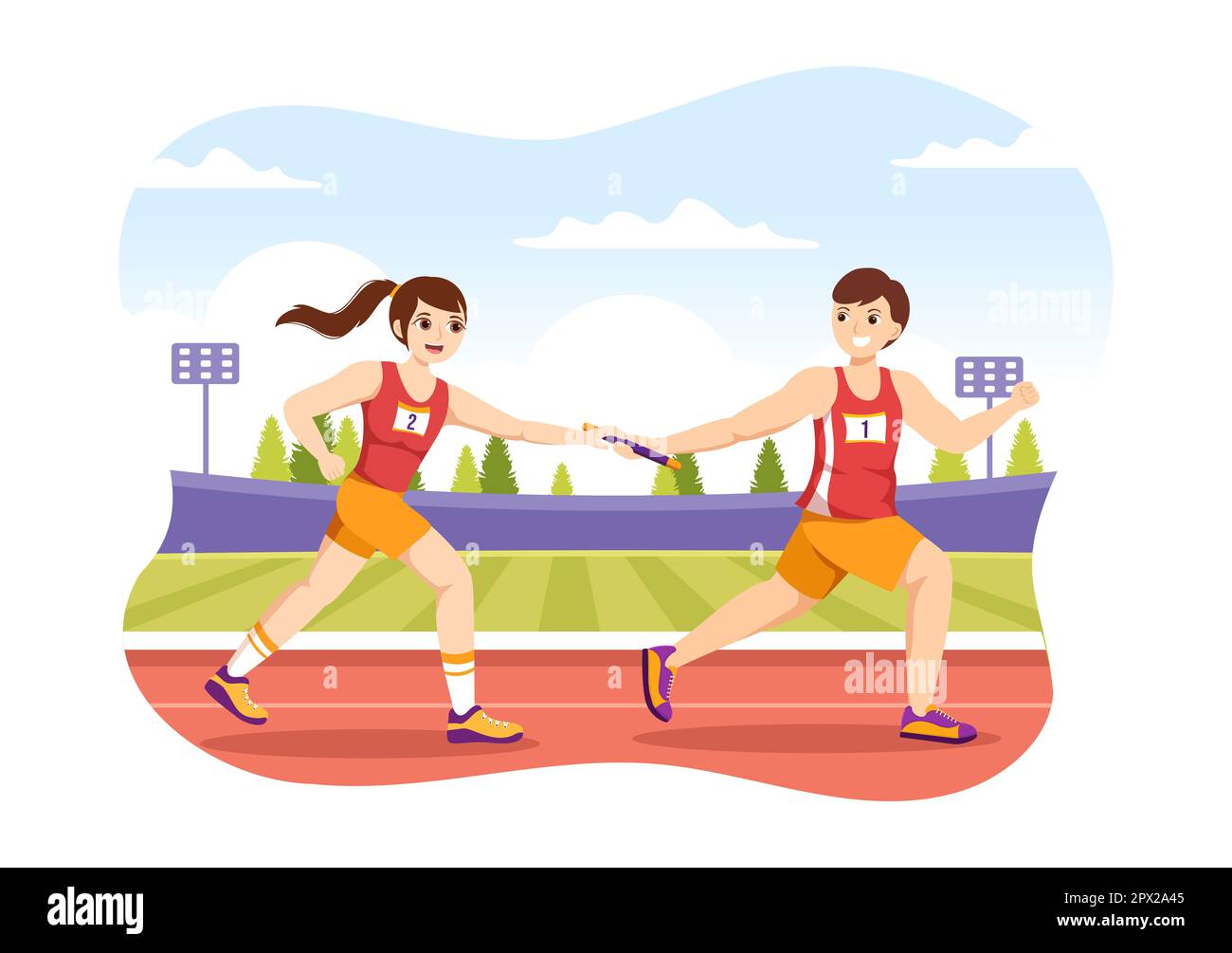 Relay Race Clipart