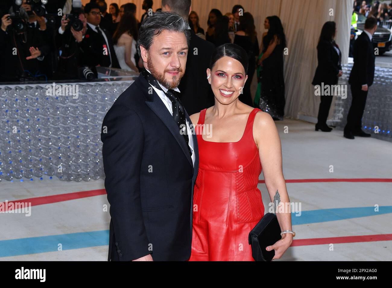 New York, USA. 01st May, 2023. James McAvoy and Lisa Liberati walking ...