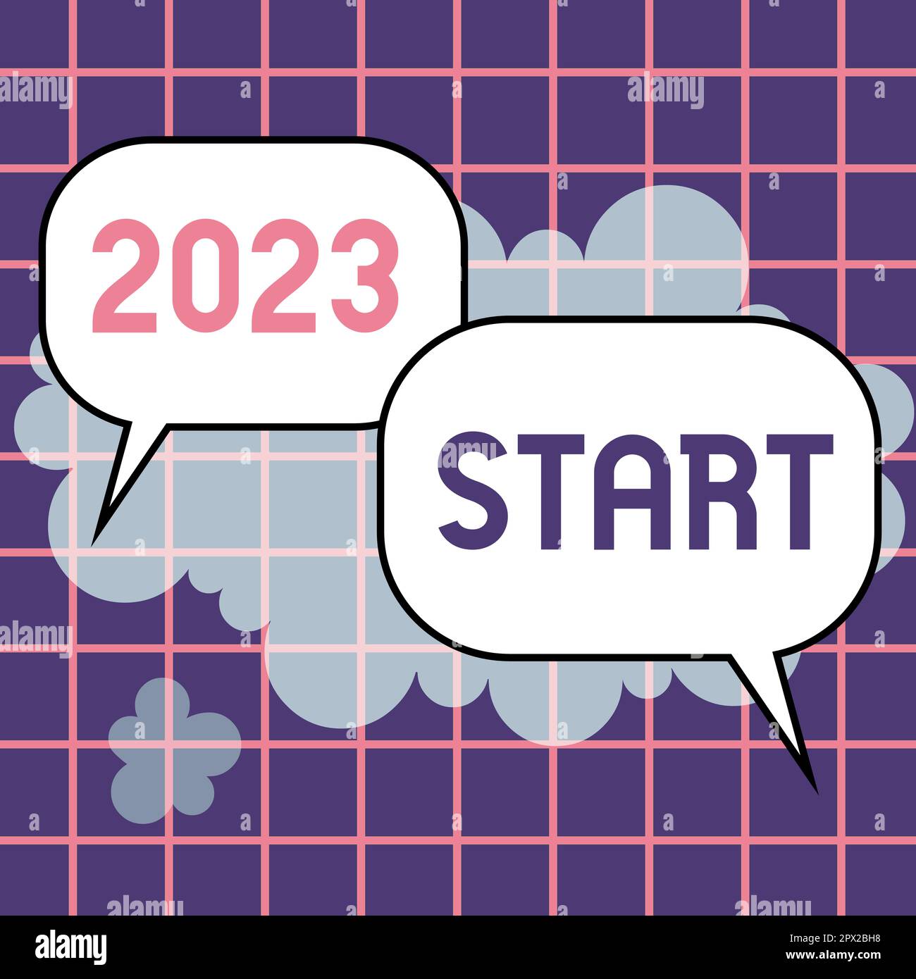 Sign displaying 2023 Start, Word for remembering past year events main ...