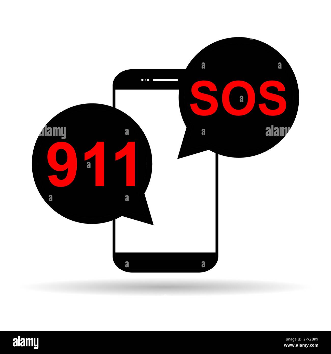 SOS help shadow icon, safety support alert design, save vector ...