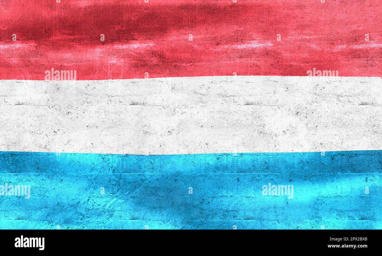 Luxembourg flag - realistic waving fabric flag Stock Photo - Alamy