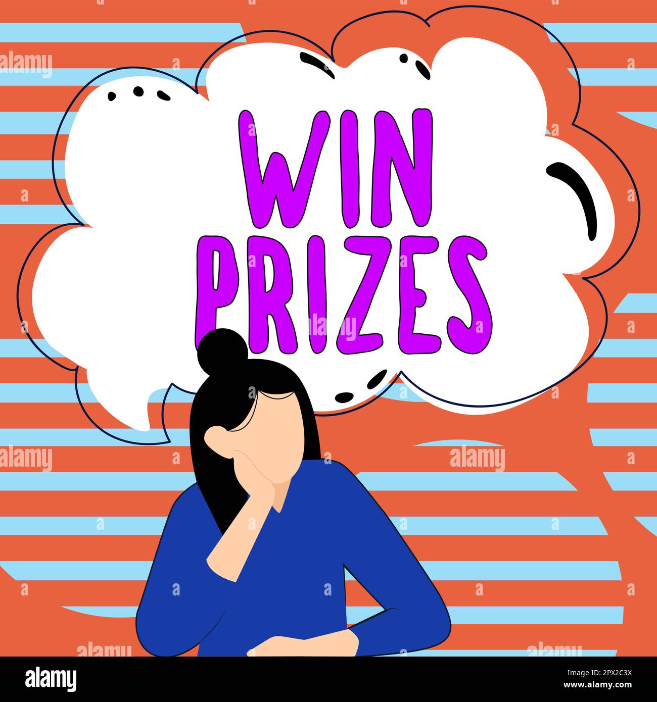 Sign displaying Win Prizes, Business idea something given for victory ...