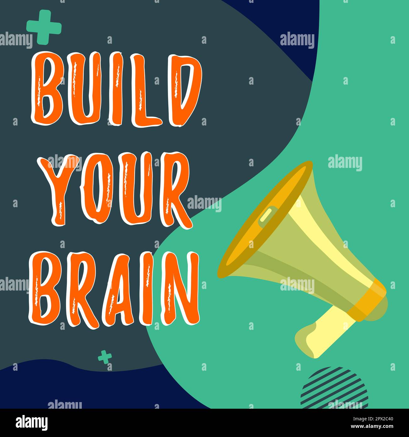 Conceptual display Build Your Brain, Conceptual photo mental activities ...