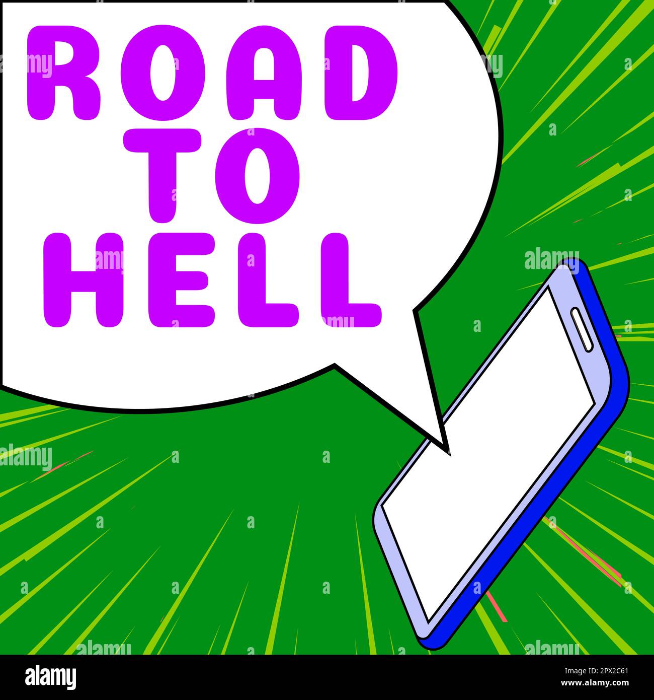 Inspiration showing sign Road To Hell, Business overview Extremely ...