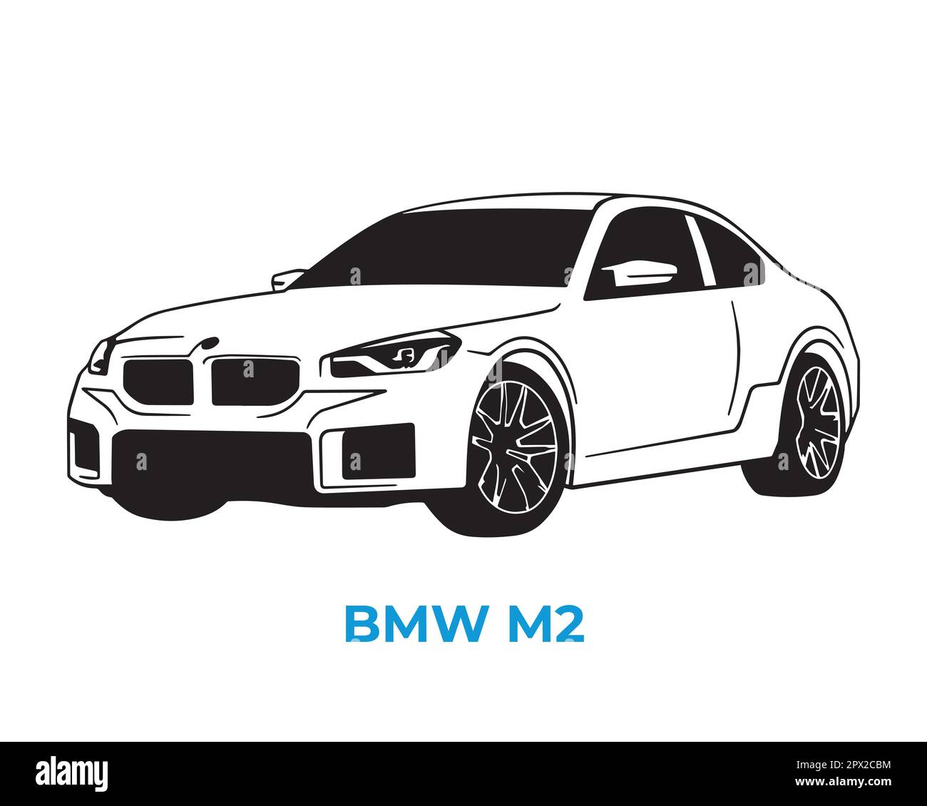 Vector silhouettes, icons of BMW brand cars Stock Vector Image & Art ...