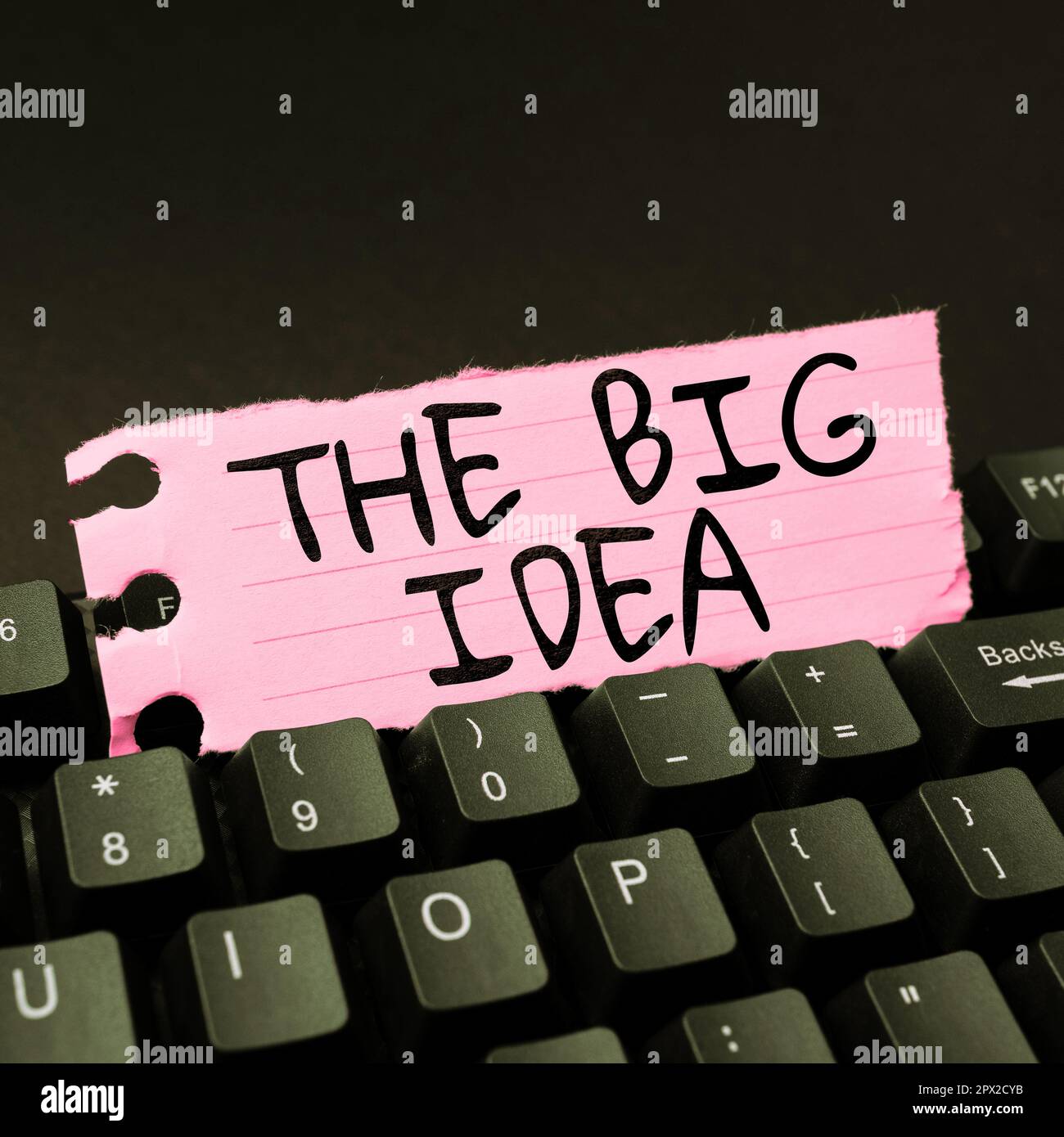 Sign displaying The Big Idea, Business showcase have a successful idea ...