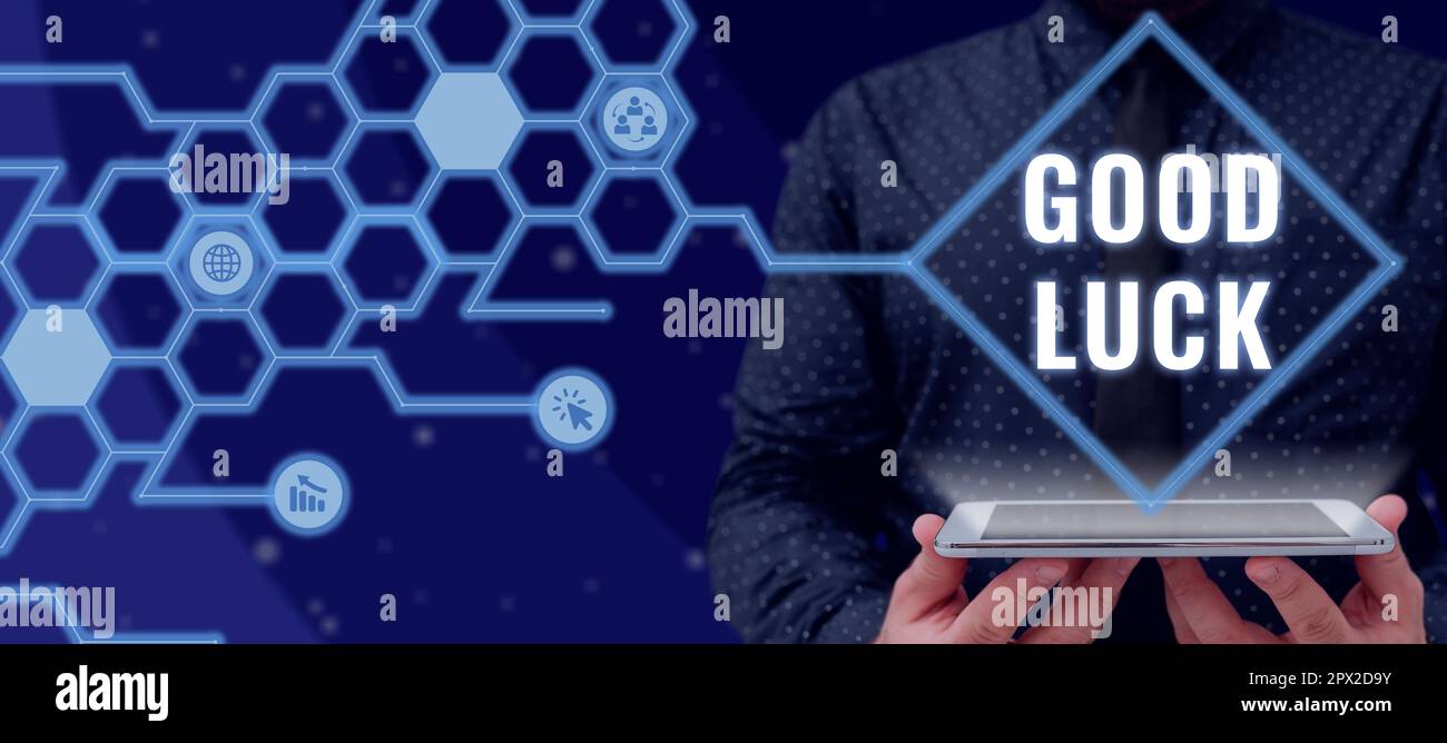 Conceptual display Good Luck, Business approach A positive fortune or a ...