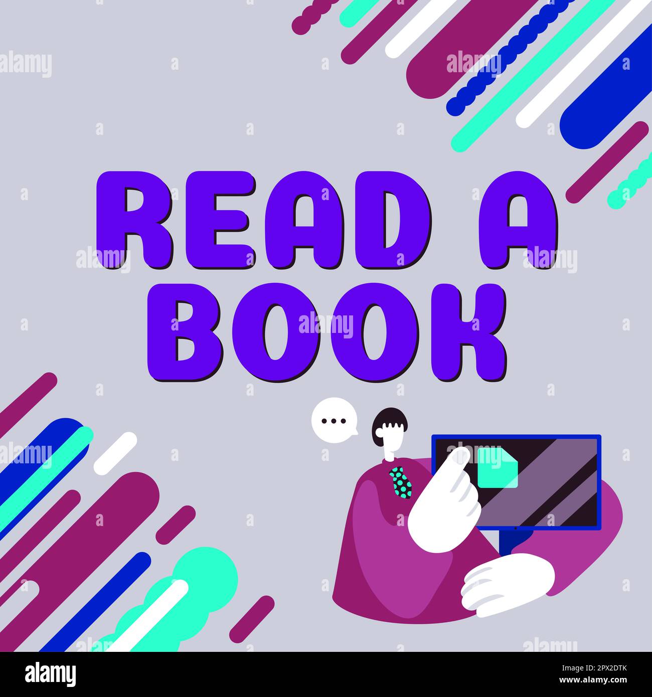 Text showing inspiration Read A Book, Business overview Enjoy ...