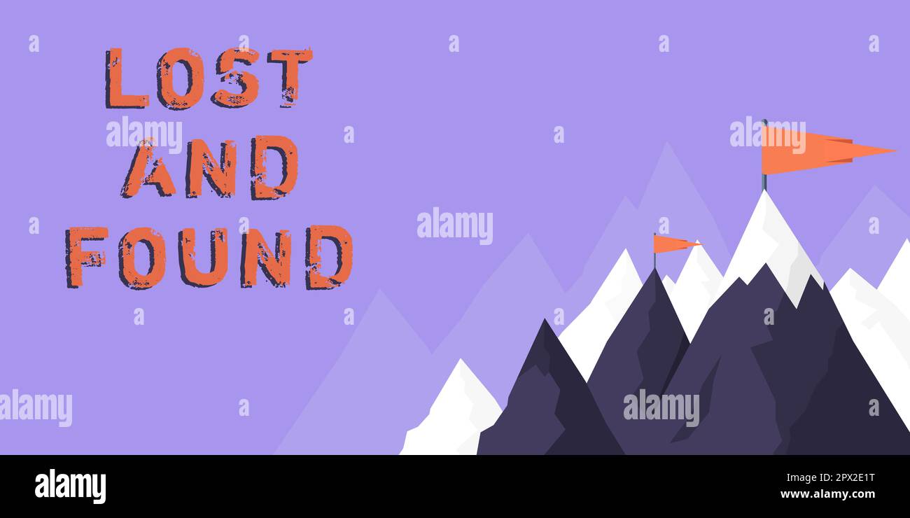 Conceptual display Lost And Found, Internet Concept Place where you can ...